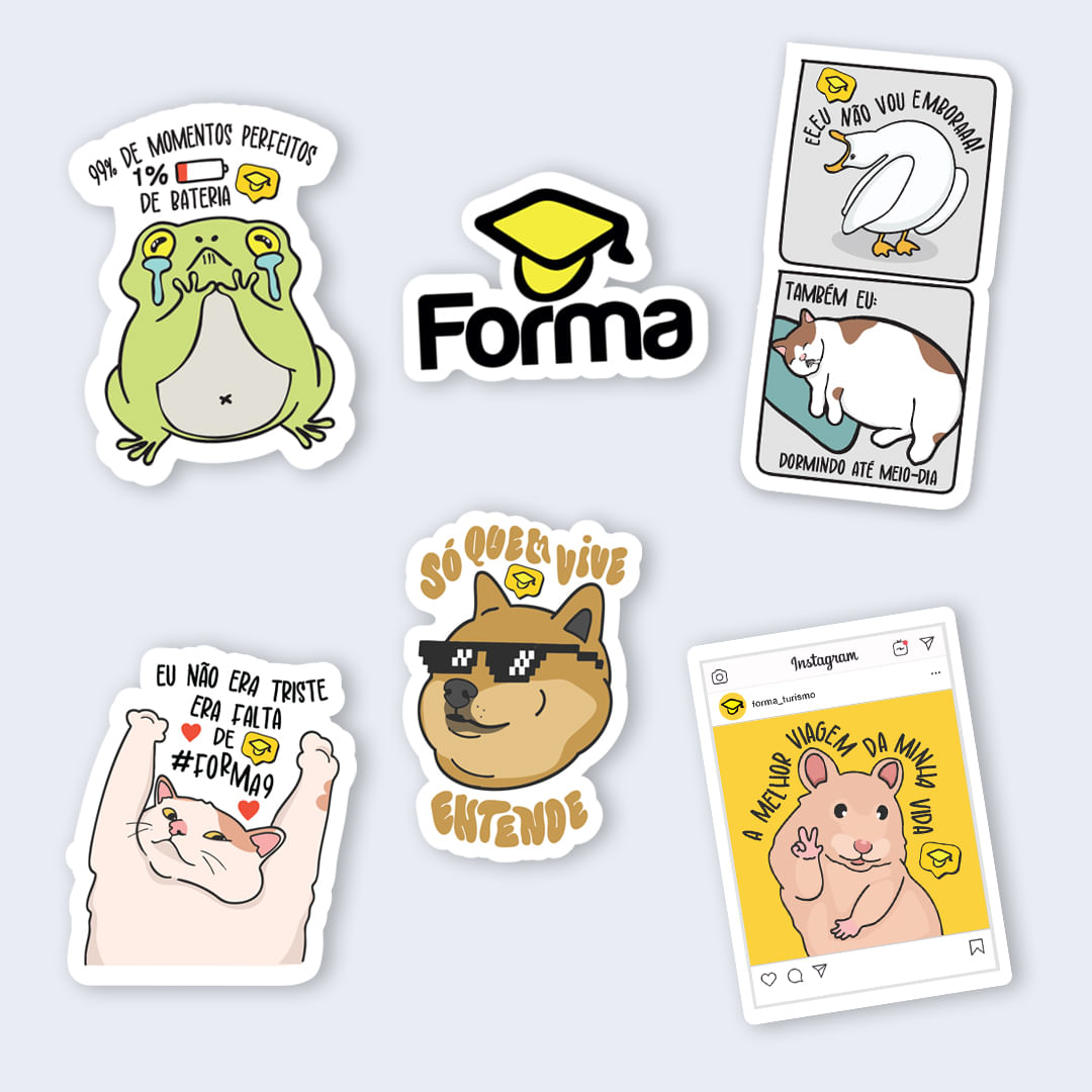 Pack de Adesivos Forma 9 - Loja da Forma